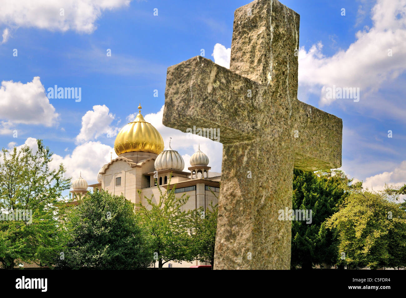 Sikh temple at Southall West London Stock Photo - Alamy