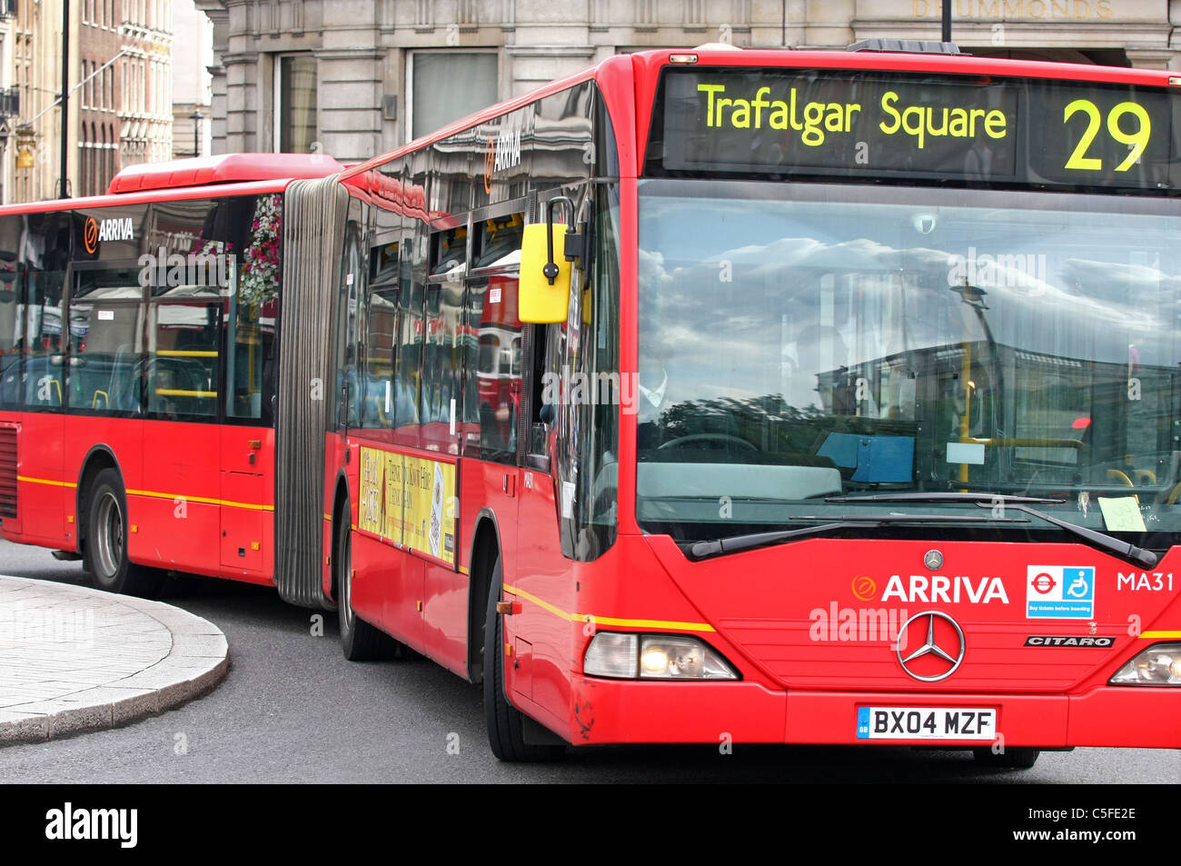London Bendy Bus Stock Photos & London Bendy Bus Stock Images - Alamy