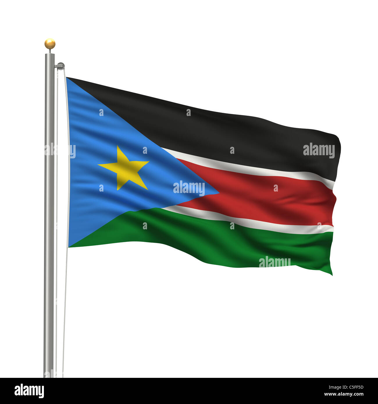 South sudan flag hi-res stock photography and images - Alamy
