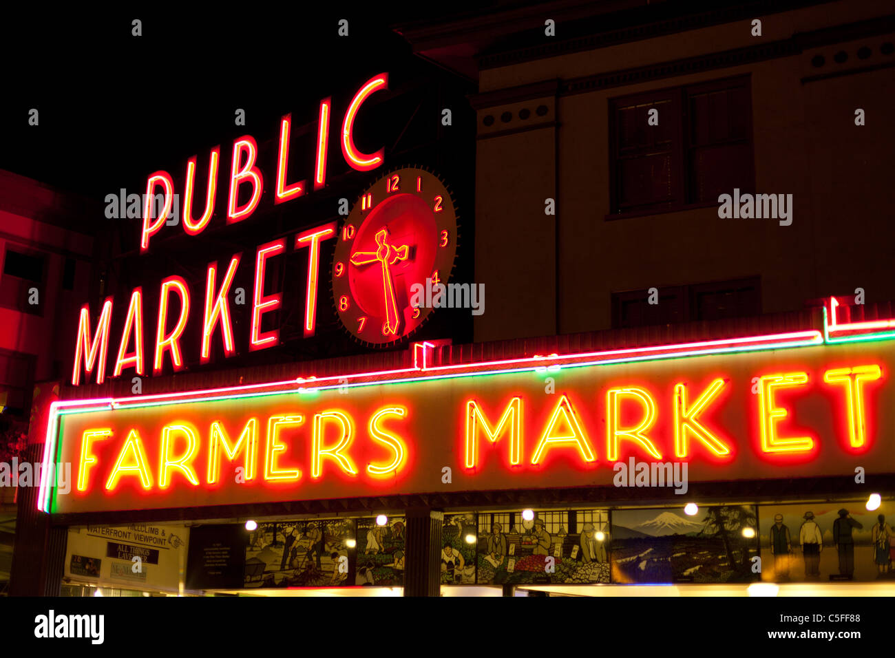 Seattle neon signs hi-res stock photography and images - Alamy