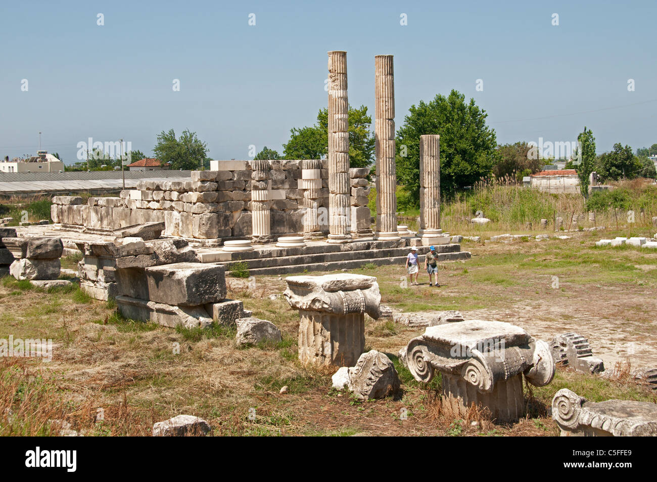 Ancient Ruins Roman Greek Sanctuary Leto Letoon Lycian Lycia between ...