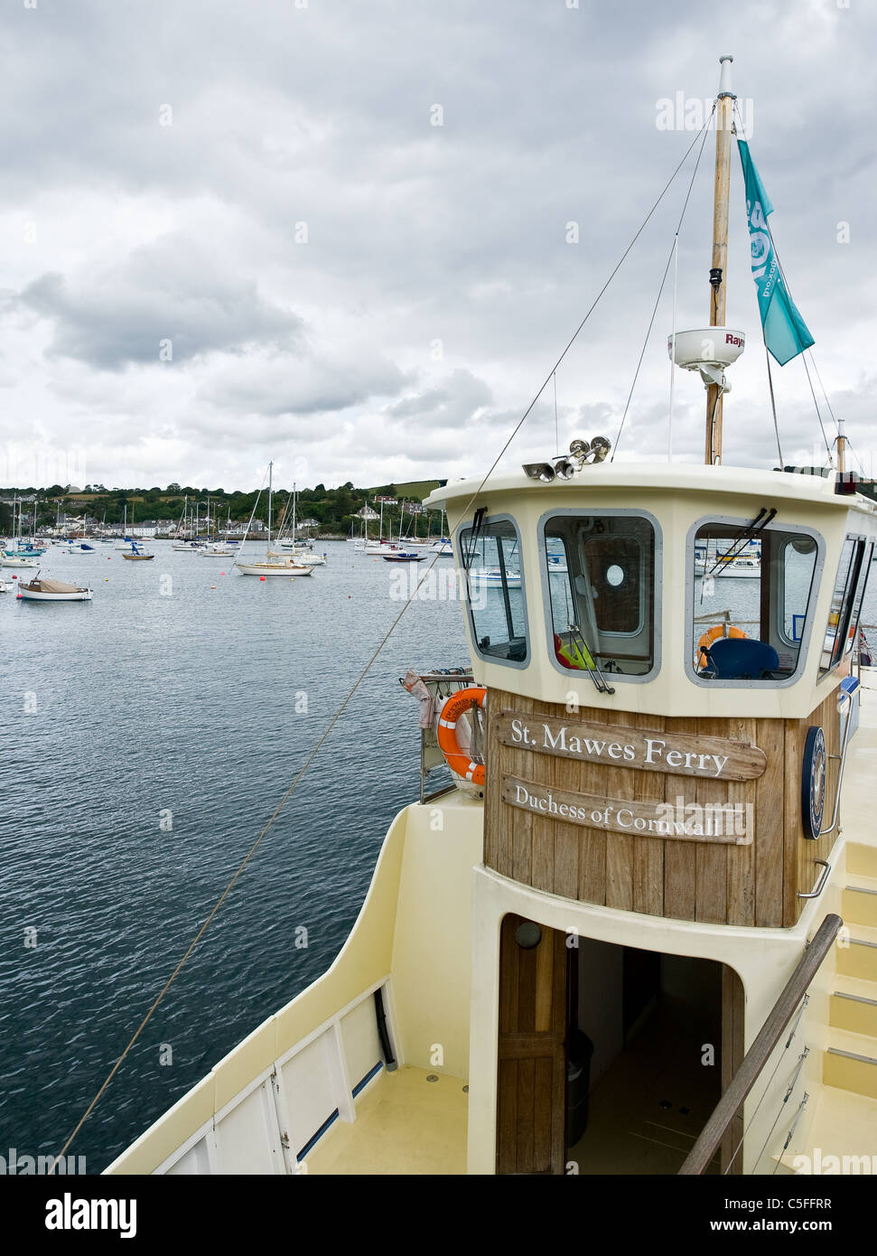 The St Mawes ferry moored in Falmouth Stock Photo - Alamy