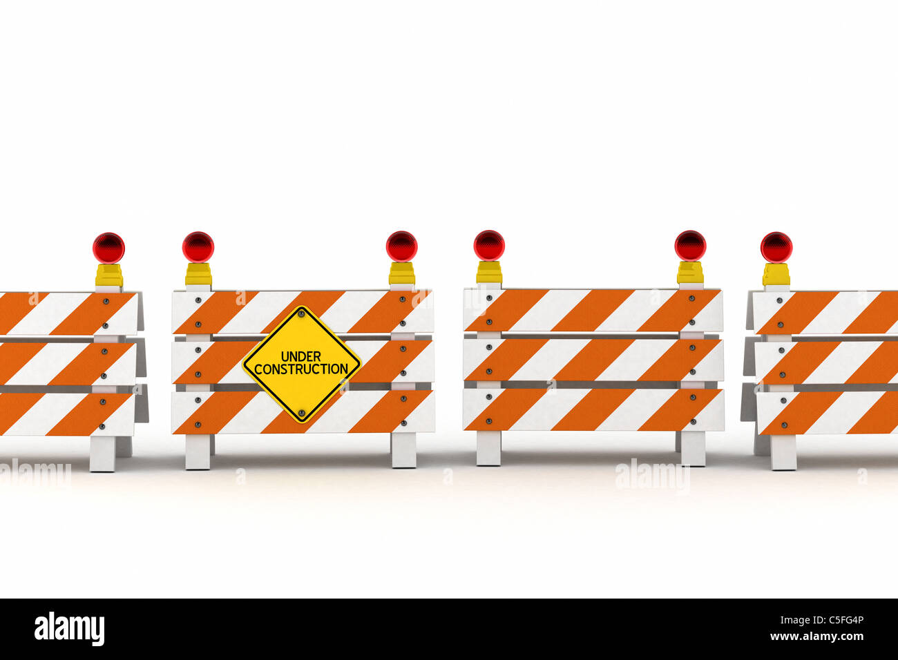 Safety barriers line hi-res stock photography and images - Alamy