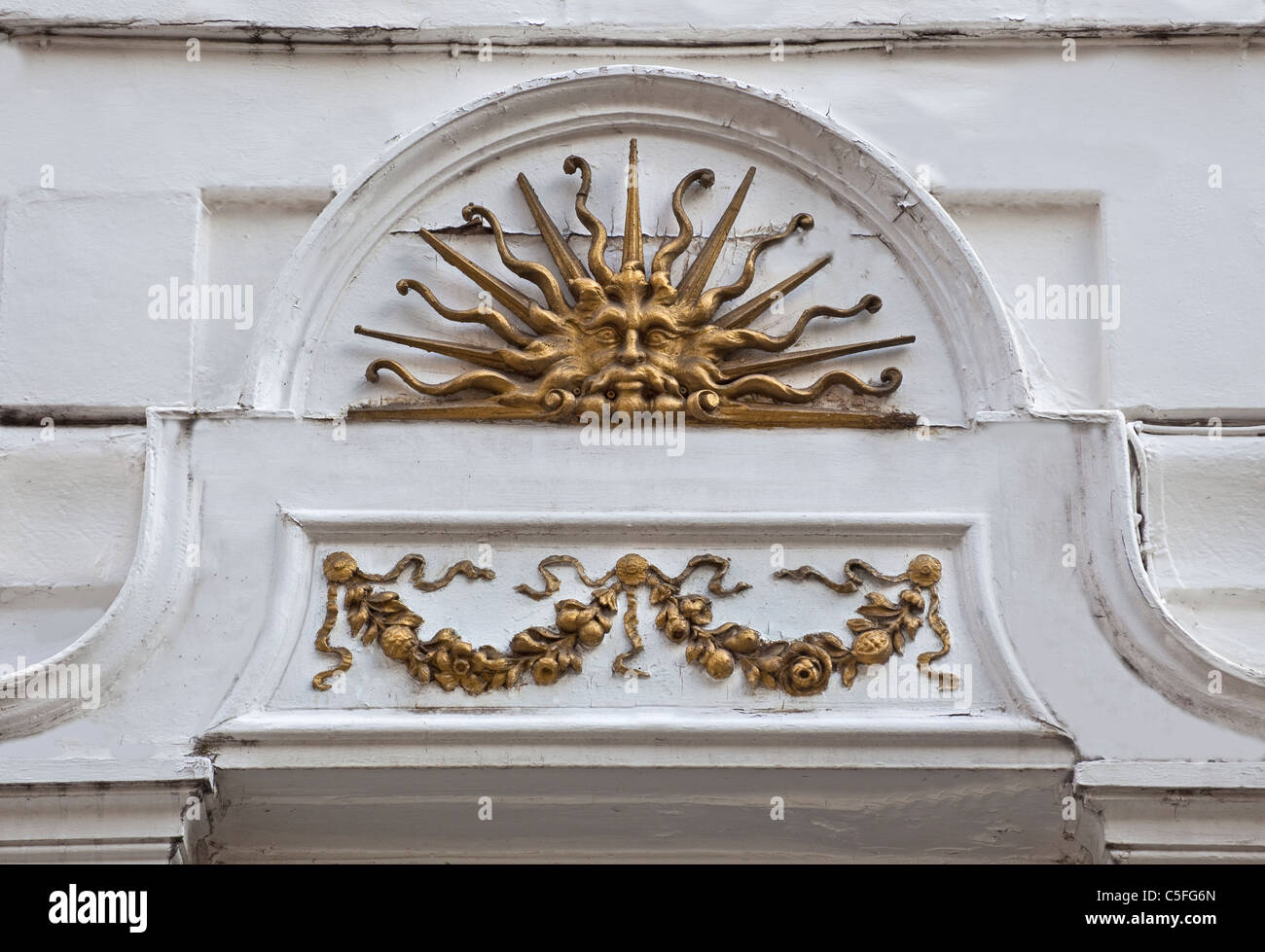 London, Chelsea Georgian doorway in Cheyne Row July 2011 Stock Photo ...