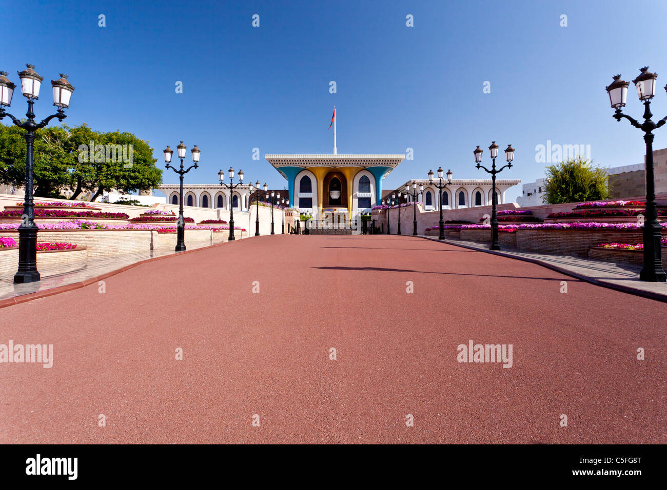 The Al Alam Royal Palace in Muscat, Oman Stock Photo - Alamy