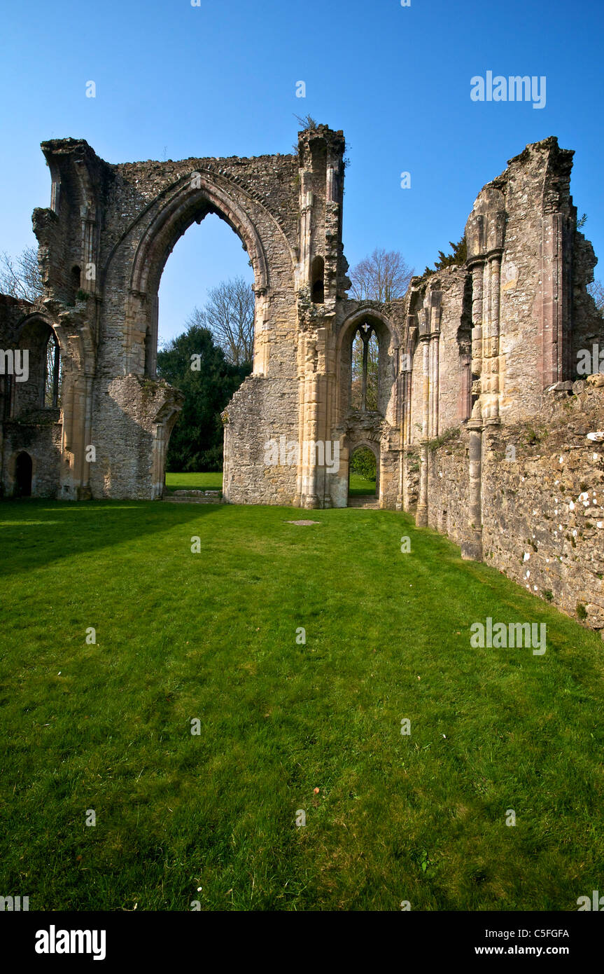 Netley Abbey Hampshire UK Stock Photo - Alamy