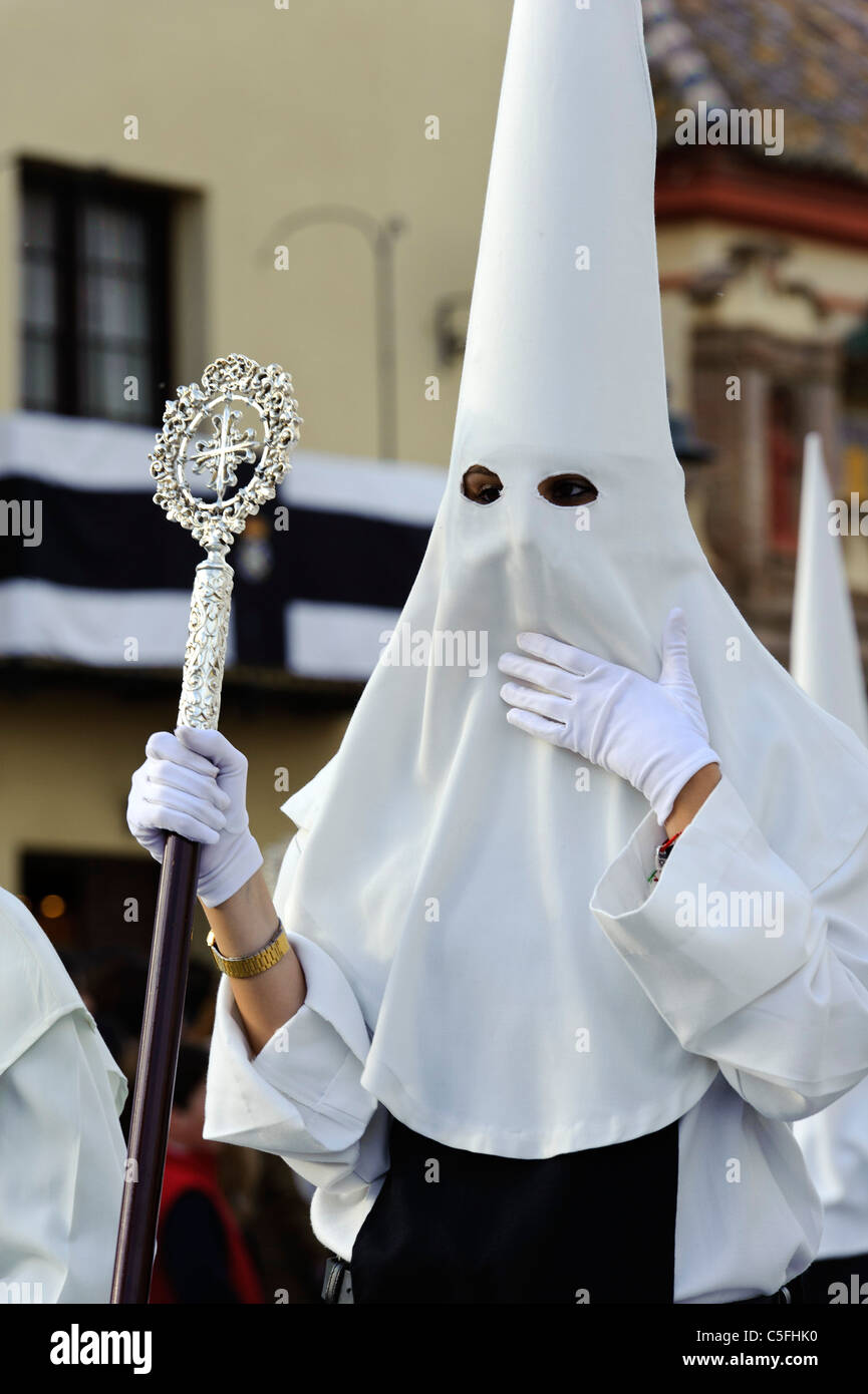 Penitent with traditional headgear hi-res stock photography and images ...