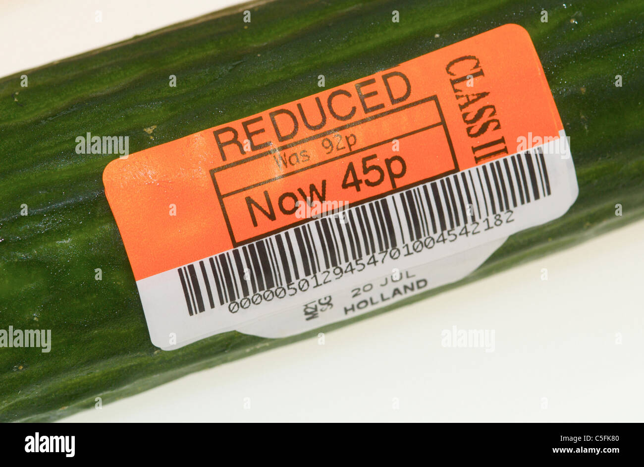 Reduced price labels on food items Stock Photo - Alamy