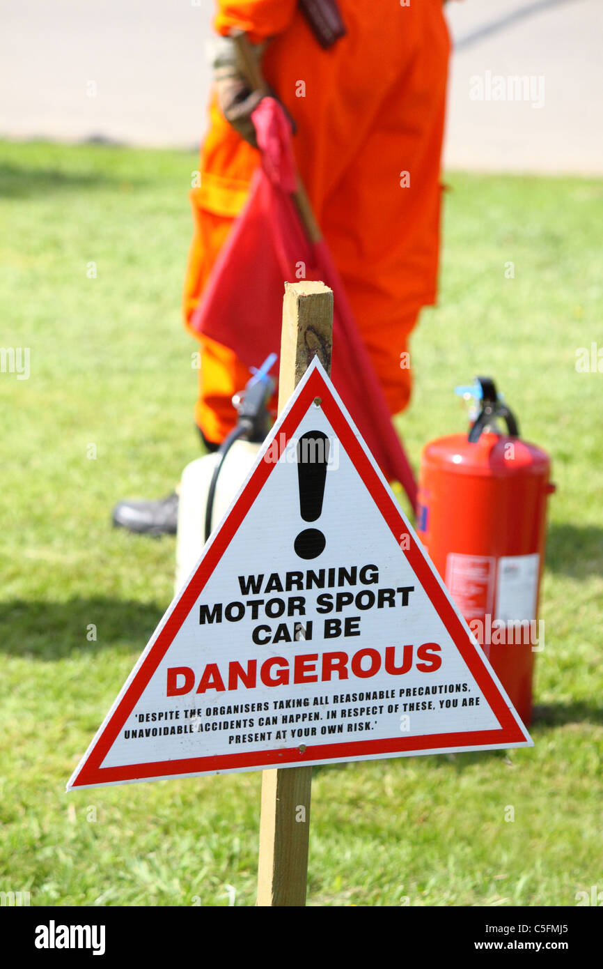 Motorsport can dangerous warning sign hi-res stock photography and ...