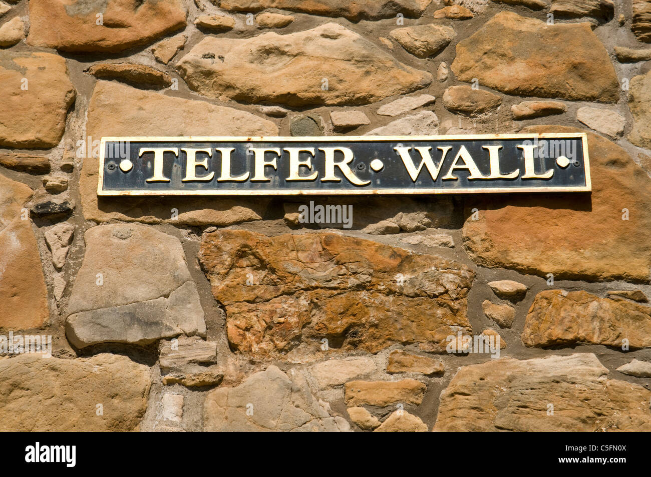 Old boundary sign on wall hi-res stock photography and images - Alamy
