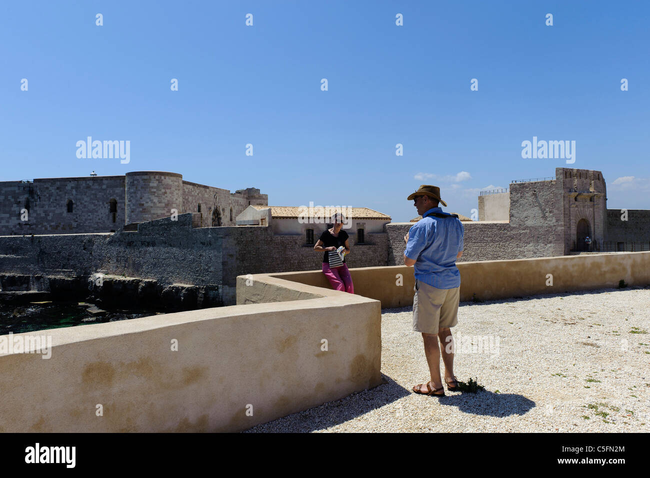 Castle Maniace in Ortigia, Syrakusa, Sicily, Italy Stock Photo - Alamy