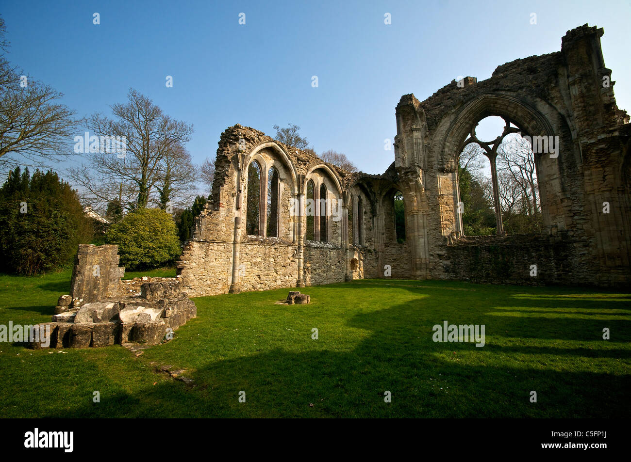 Netley Abbey Hampshire UK Stock Photo - Alamy