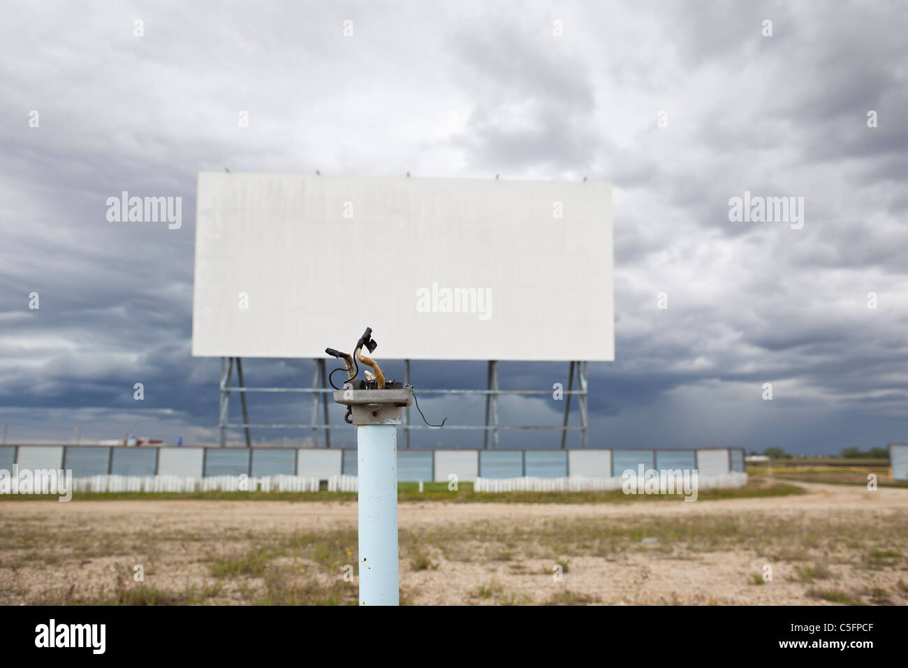 Abandoned Drive-In movie theater. Winnipeg, Manitoba, Canada Stock ...
