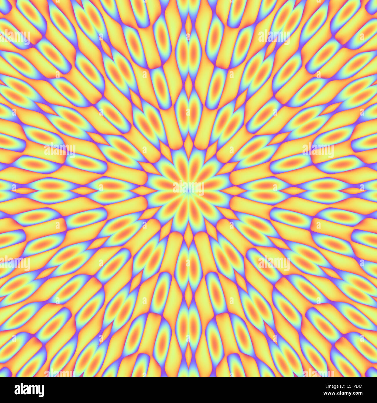 A funky rainbow colored illustration that tiles seamlessly as a pattern ...