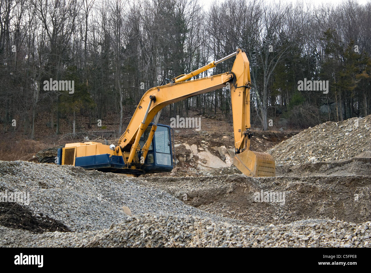 View of a construction site with heavy duty equipment Stock Photo - Alamy