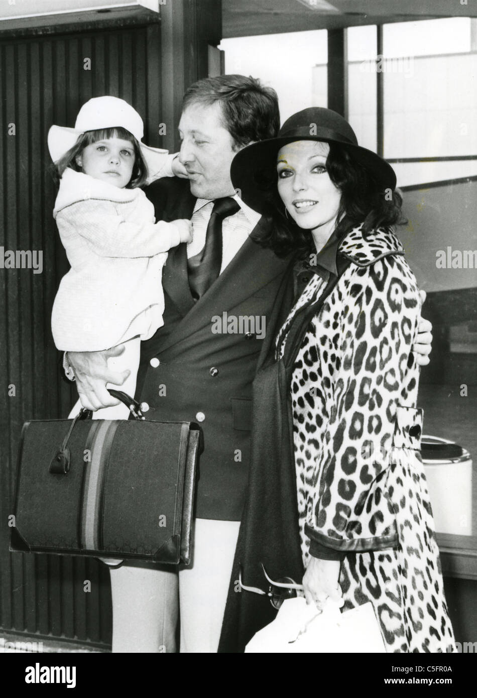 JOAN COLLINS with third husband Ronald Kass with daughter Katyana about ...