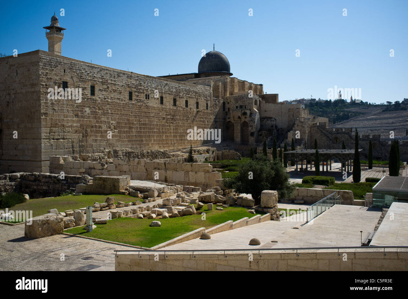 Archaeological finding in the Ophel Archaeological Park at the southern ...