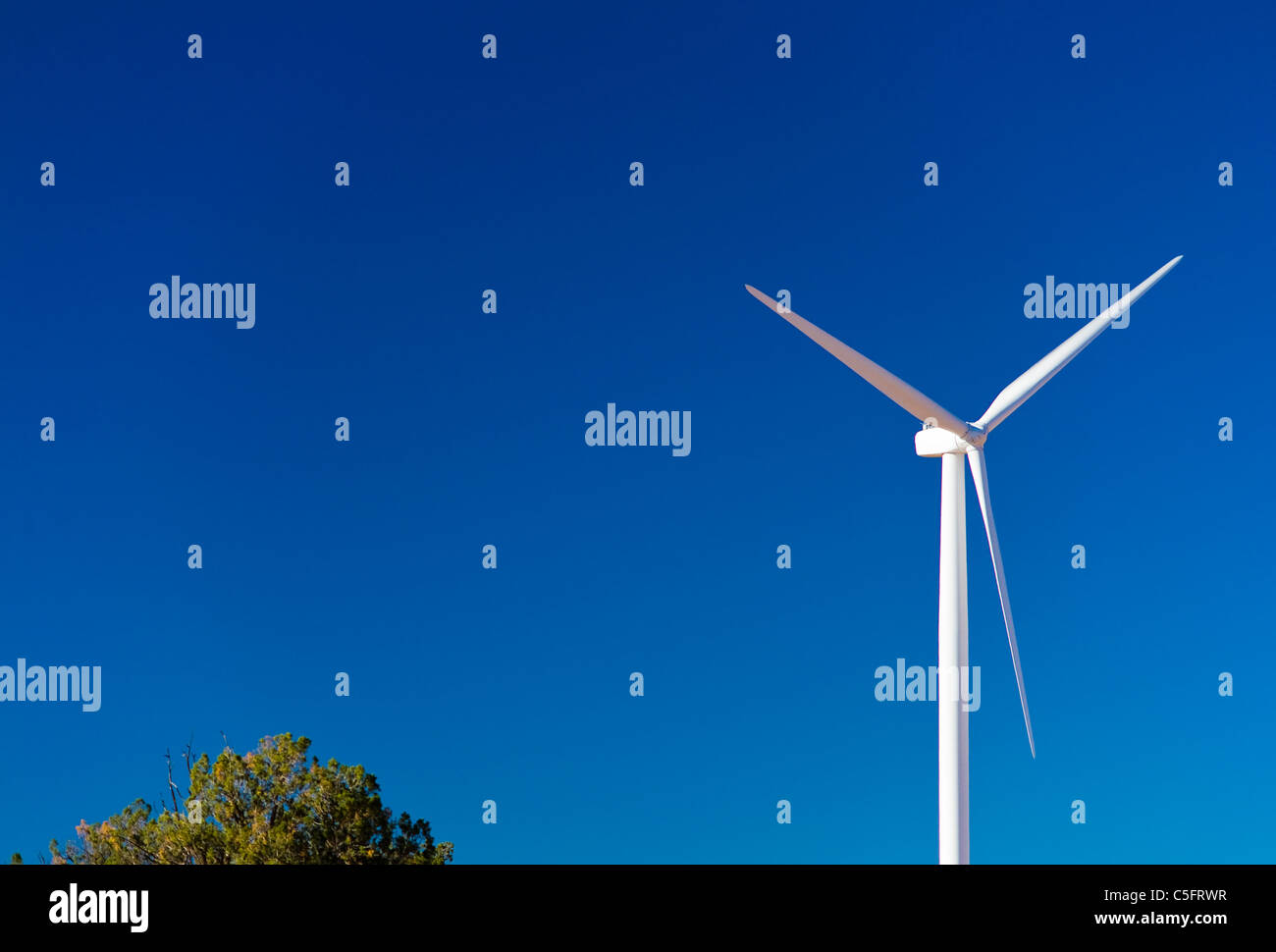 A view of a wind turbine with it's huge propellers Stock Photo - Alamy