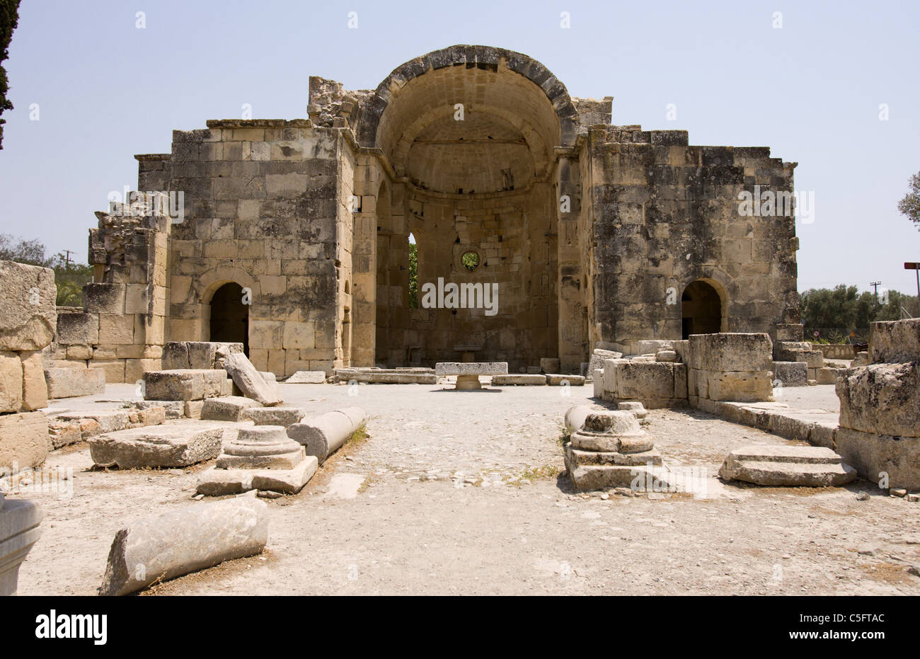 The Basilica of Agios Titos in Gortys, Crete, Greece Stock Photo - Alamy