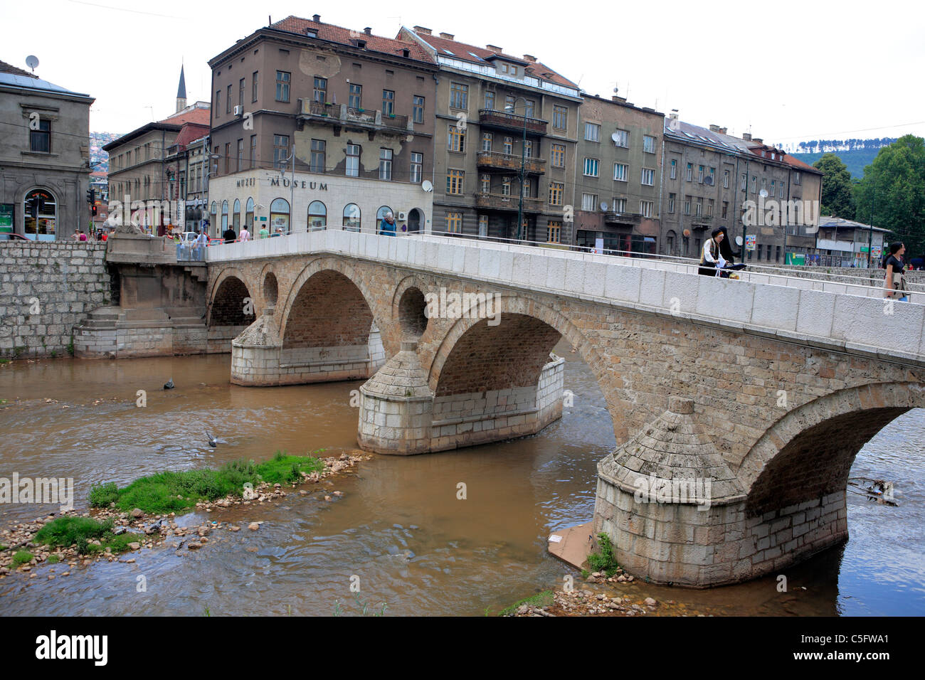 Latin Bridge, the site of the assassination of Franz Ferdinand ...