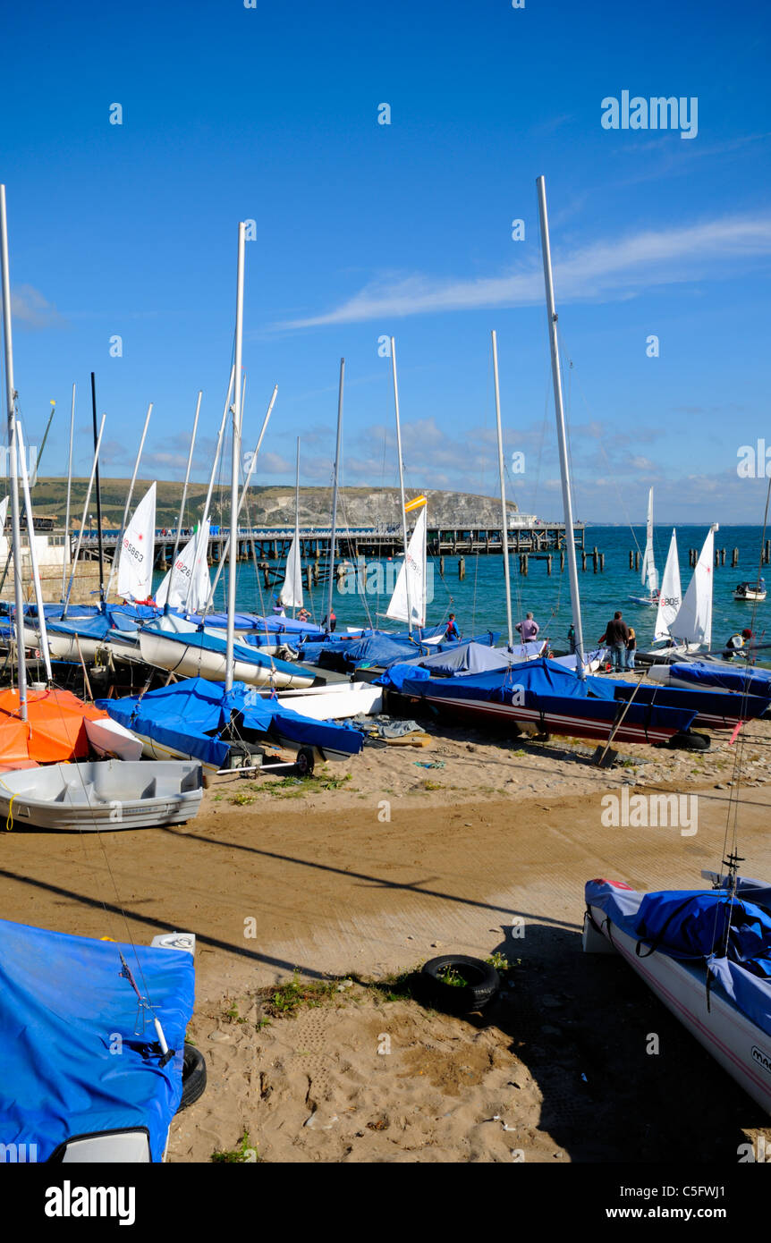 New swanage pier hi-res stock photography and images - Alamy