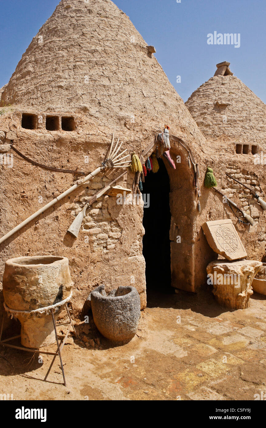 Traditional beehive house, Harran (Altinbasak), Eastern Anatolia ...