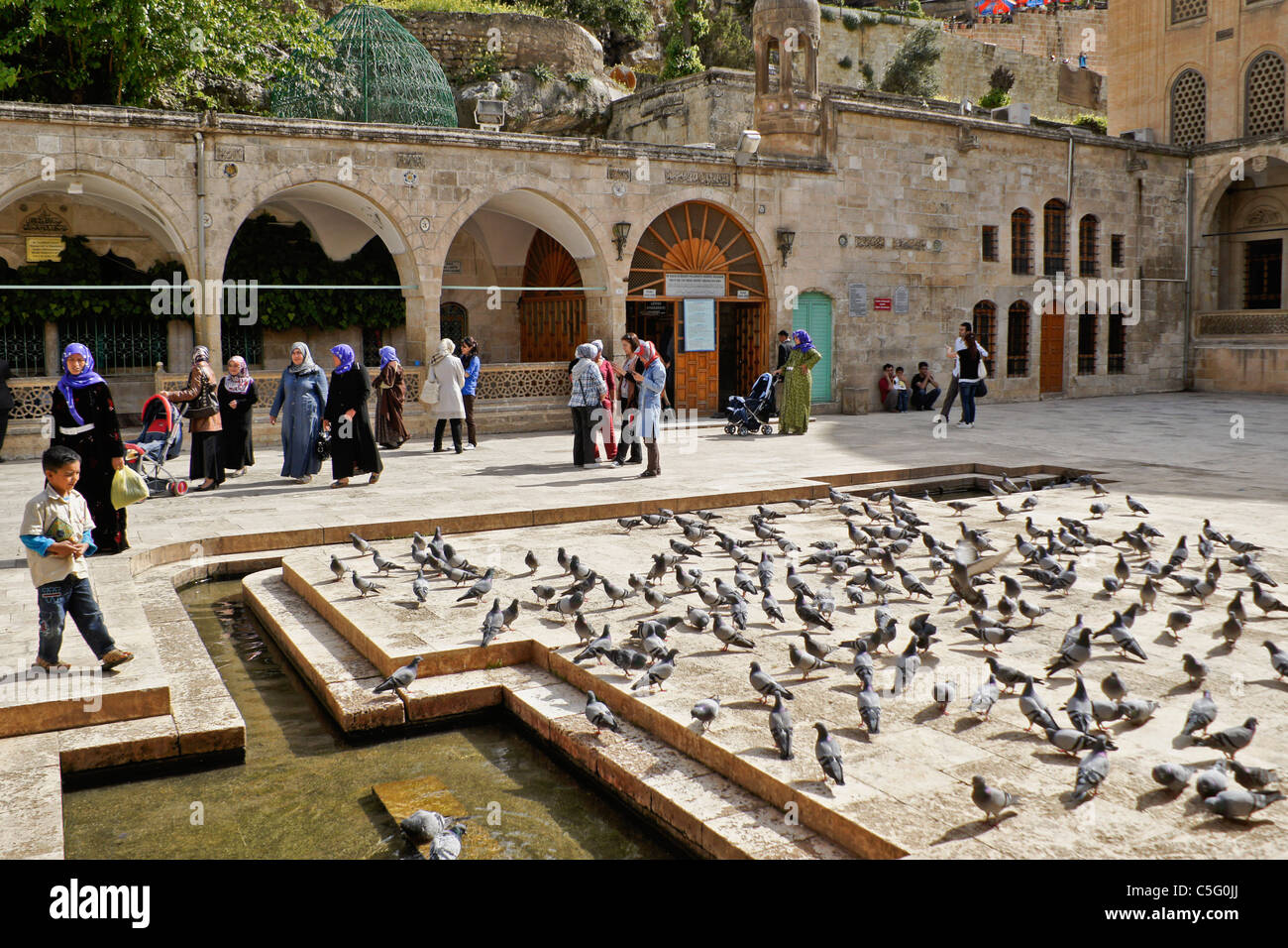 Cave where prophet Abraham was born, Sanliurfa (Urfa), Turkey Stock ...