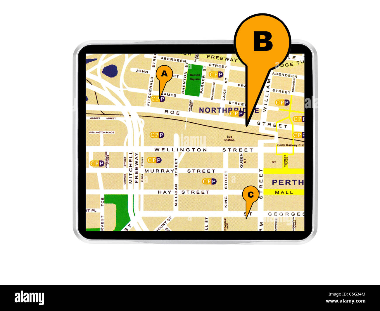Tracking device map hi-res stock photography and images - Alamy
