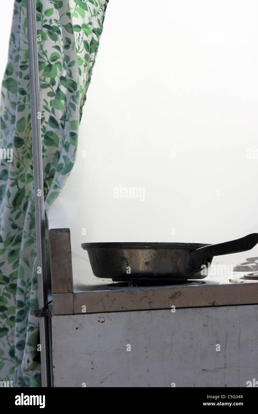 A stove top fire demonstration Stock Photo - Alamy