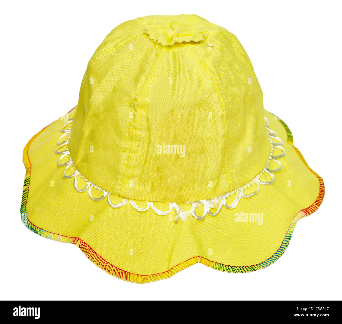 Wearing yellow hat Cut Out Stock Images & Pictures - Alamy