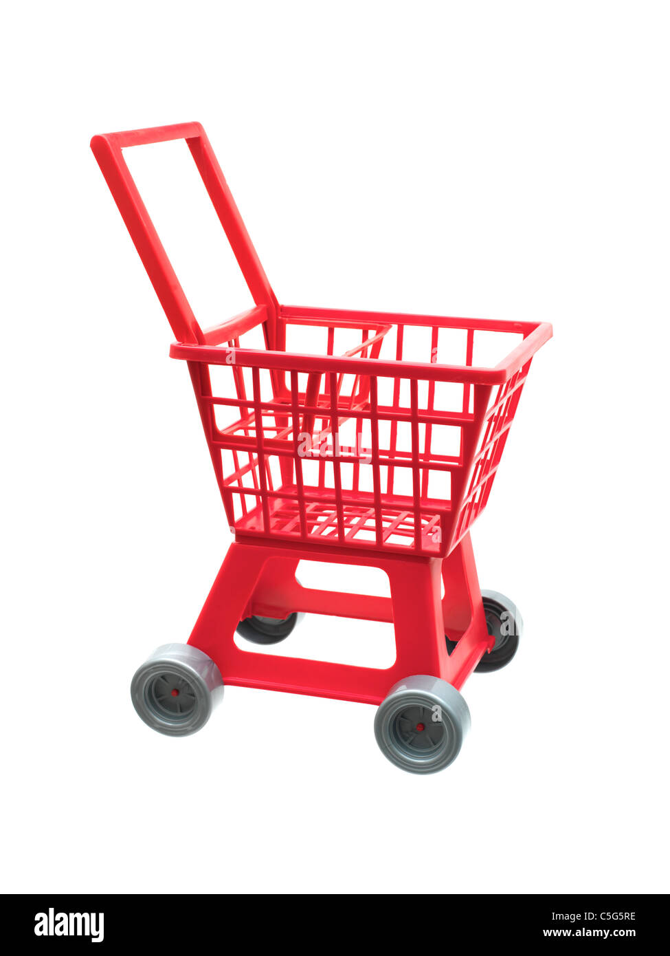 A shopping trolley isolated against a white background Stock Photo - Alamy