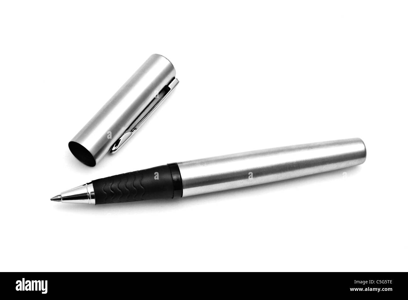 Ball Point Pen Closeup On White background Stock Photo - Alamy