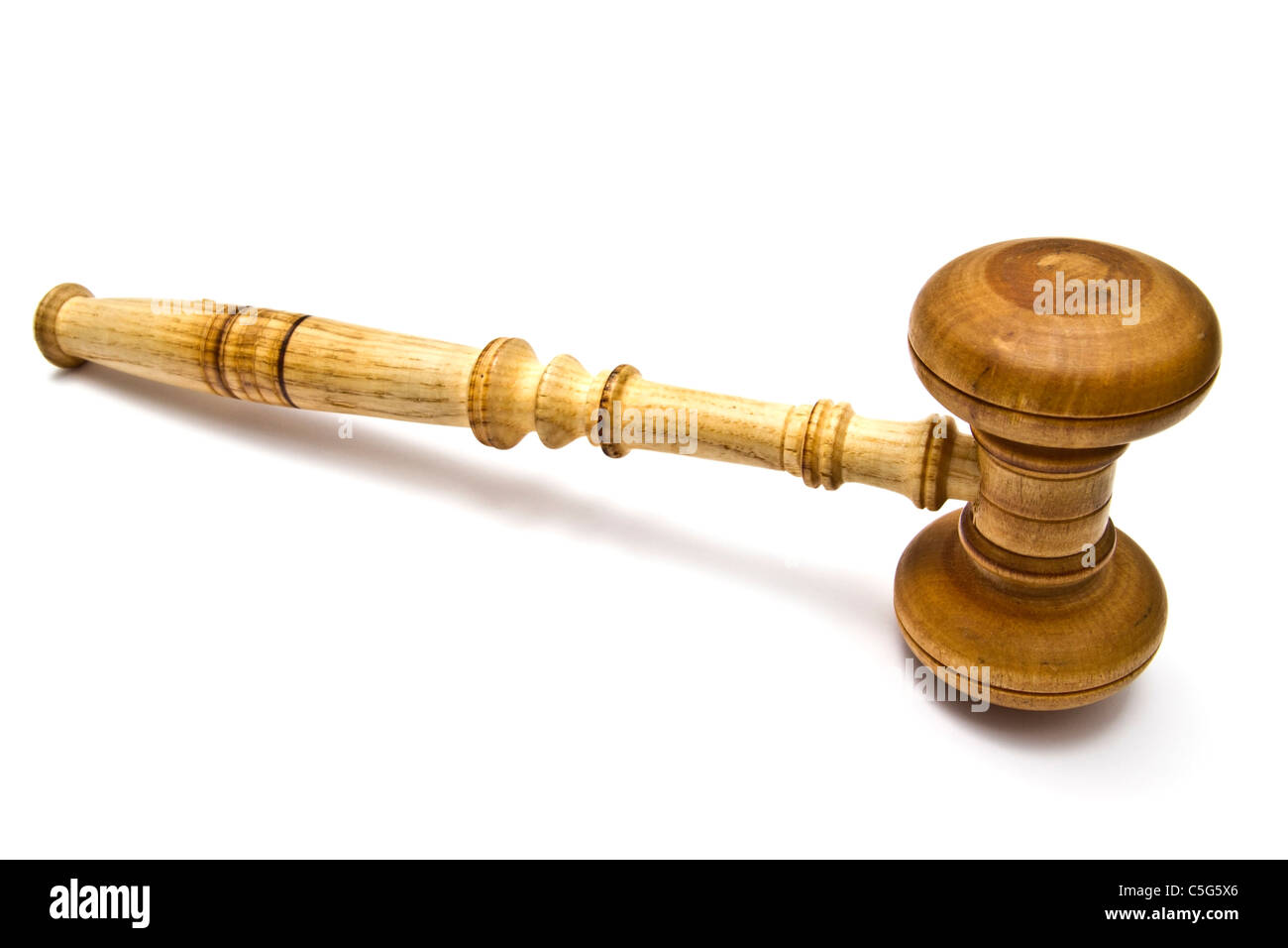 A gavel isolated on white background Stock Photo - Alamy