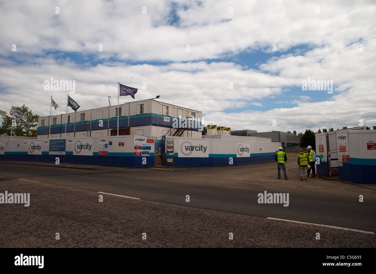 Miller construction site building new apartments and houses in ...