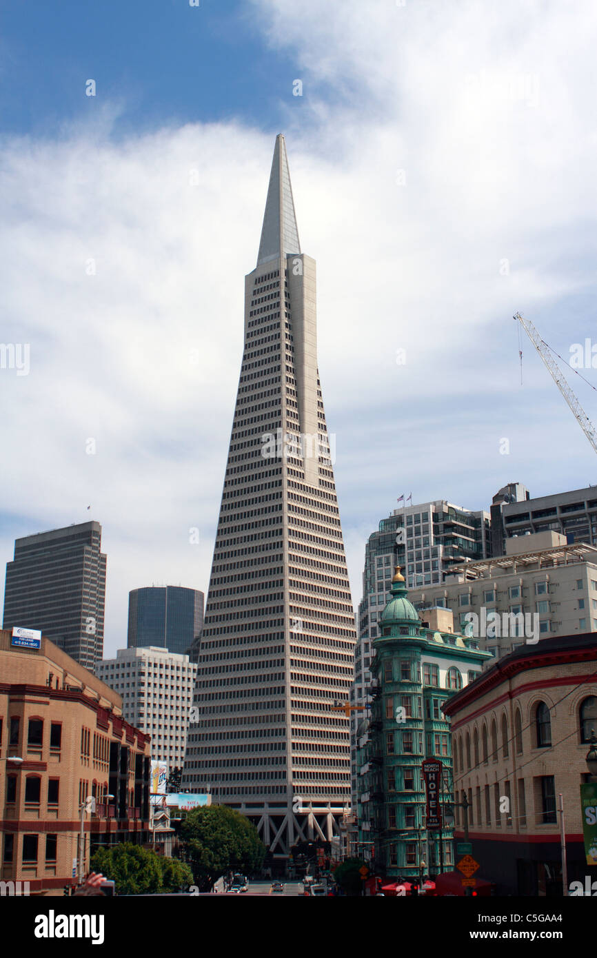 Transamerica Pyramid is the tallest skyscraper in the San Francisco ...