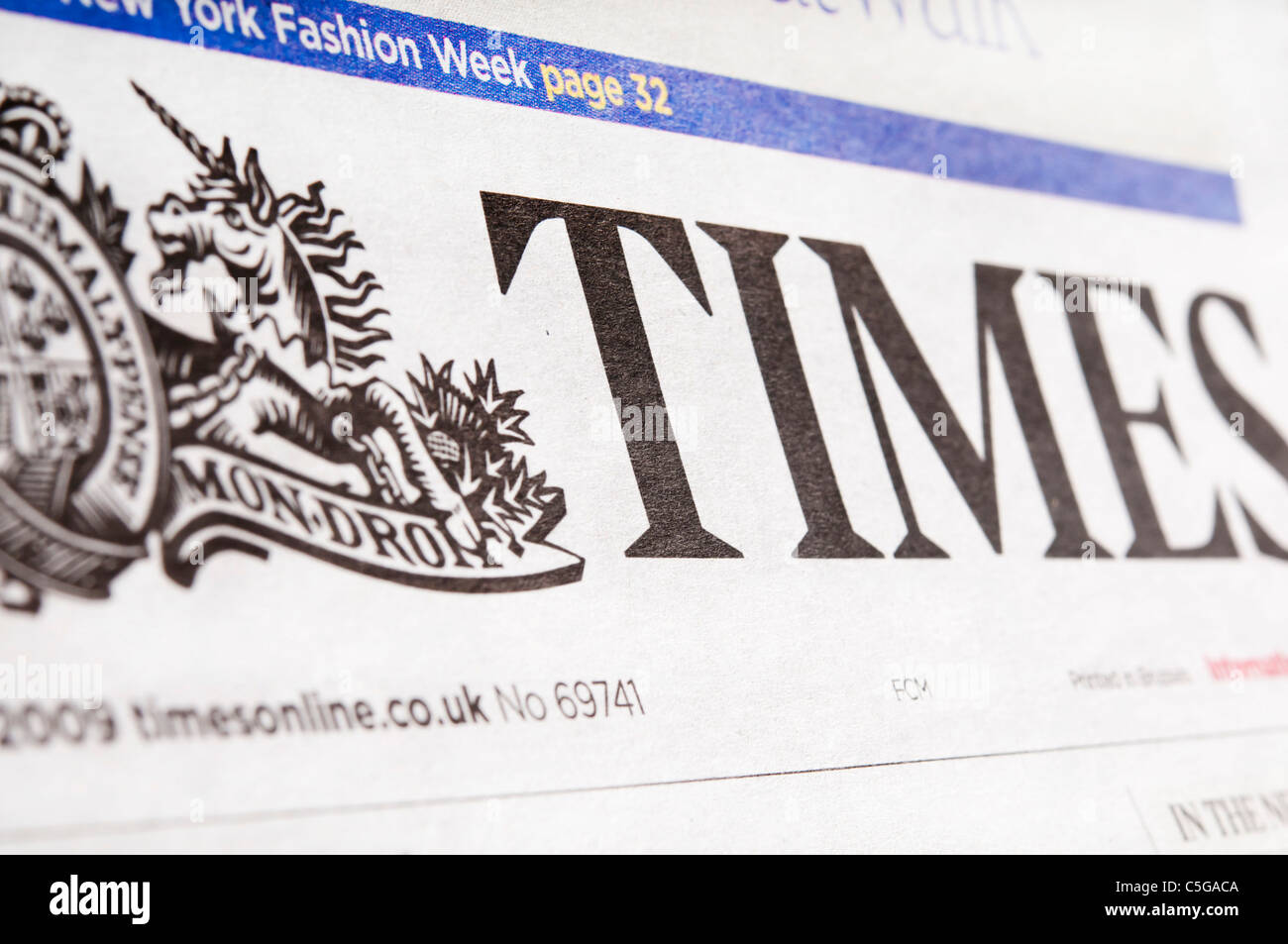 The Times newspaper Stock Photo - Alamy