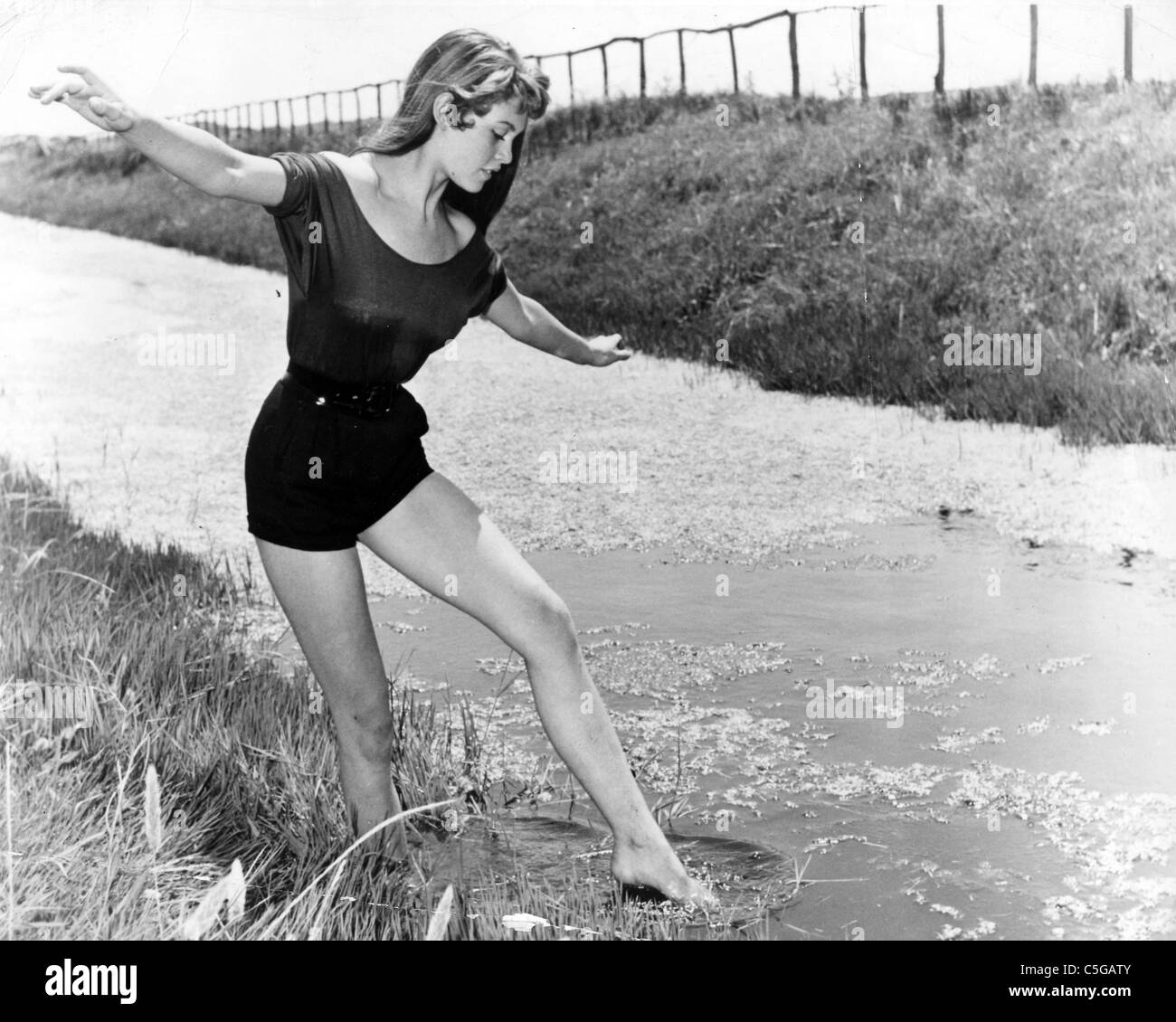 BRIGITTE BARDOT French film actress about 1952 Stock Photo - Alamy