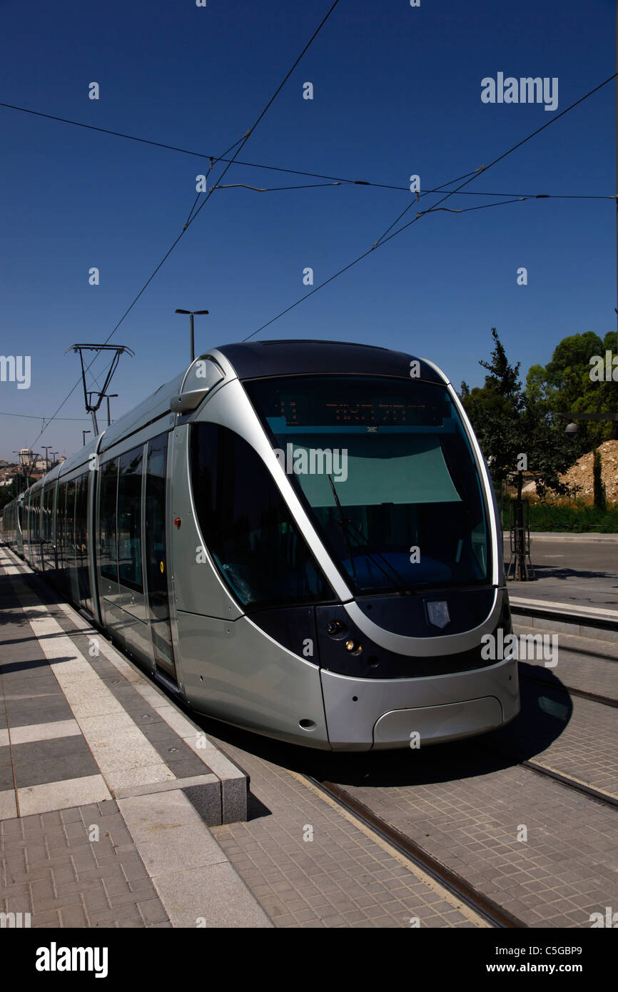 Tramway rail railway lightrail hi-res stock photography and images - Alamy