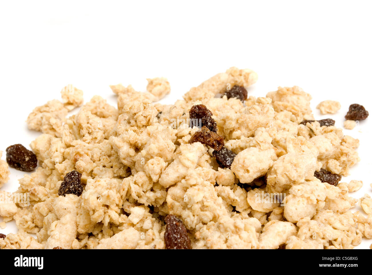 musli cereals isolated on white background Stock Photo - Alamy