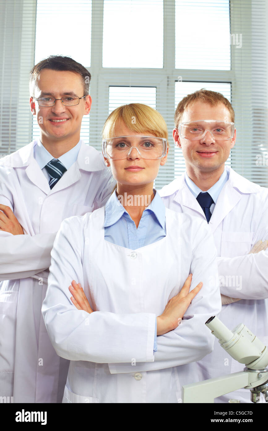 Successful team of scientist hi-res stock photography and images - Alamy