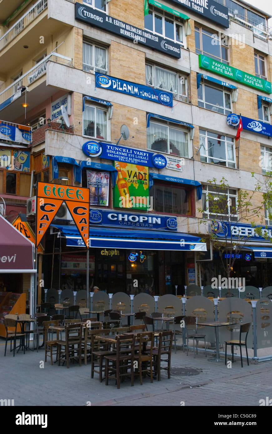 Terrace bar restaurant kizilay turkish ankara hi-res stock photography ...
