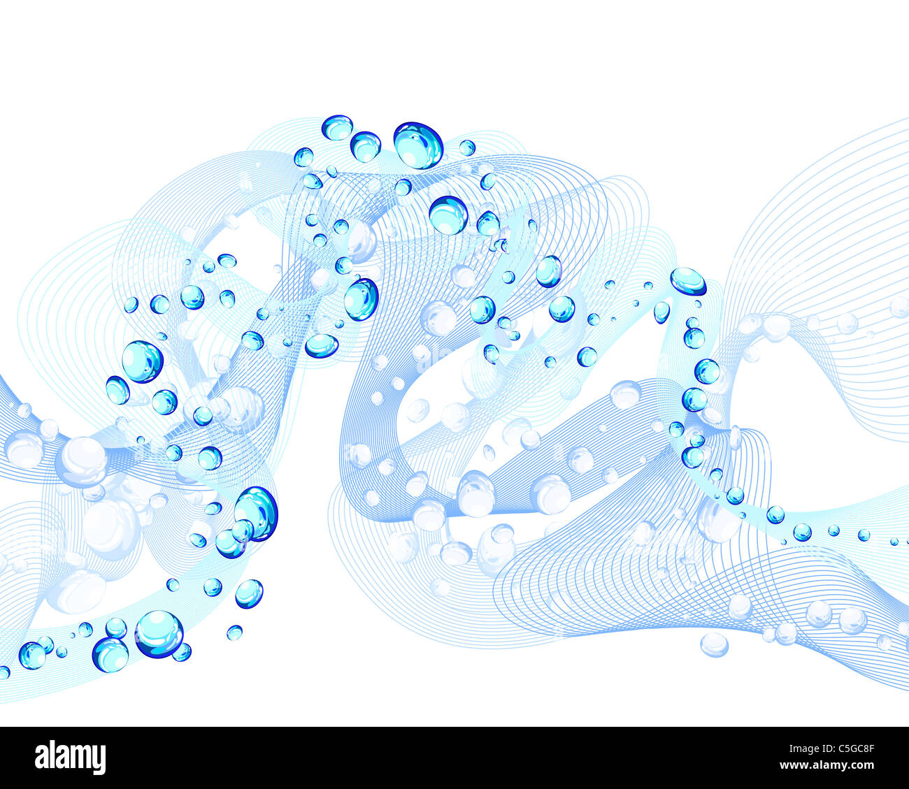 Abstract water vector background with bubbles of air Stock Photo - Alamy