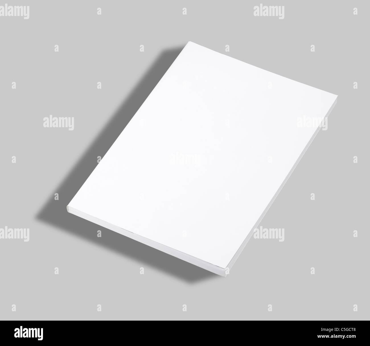 Blank paperback book white cover w clipping path Stock Photo - Alamy