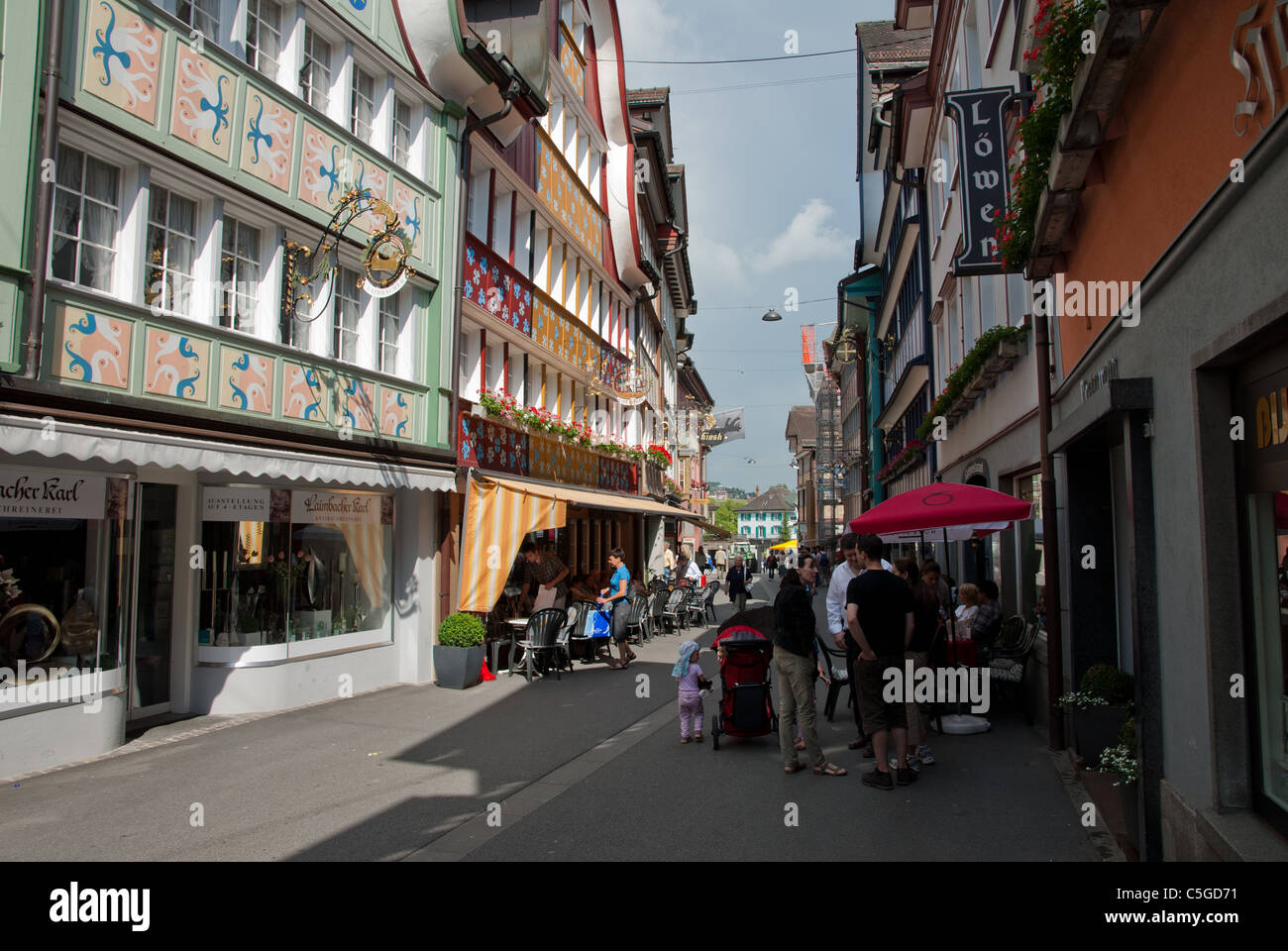 Appenzell downtown city center Stock Photo - Alamy