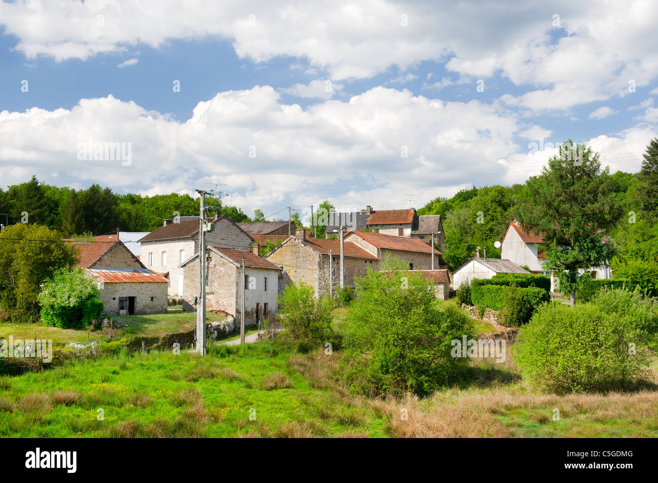Small typical hamlet in the Haute Vienne in Franch Stock Photo - Alamy