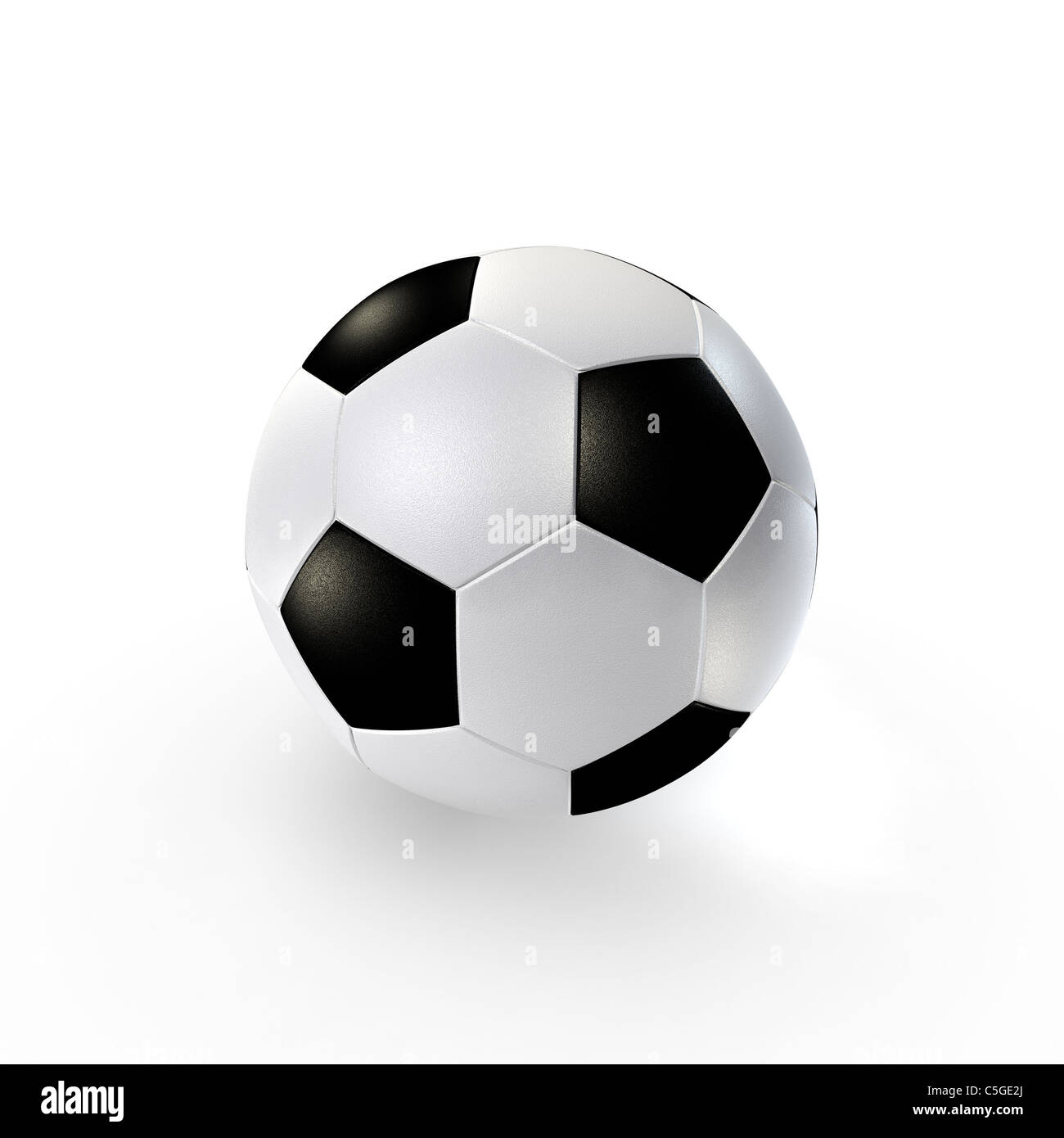 a traditional soccer ball on clean background Stock Photo - Alamy