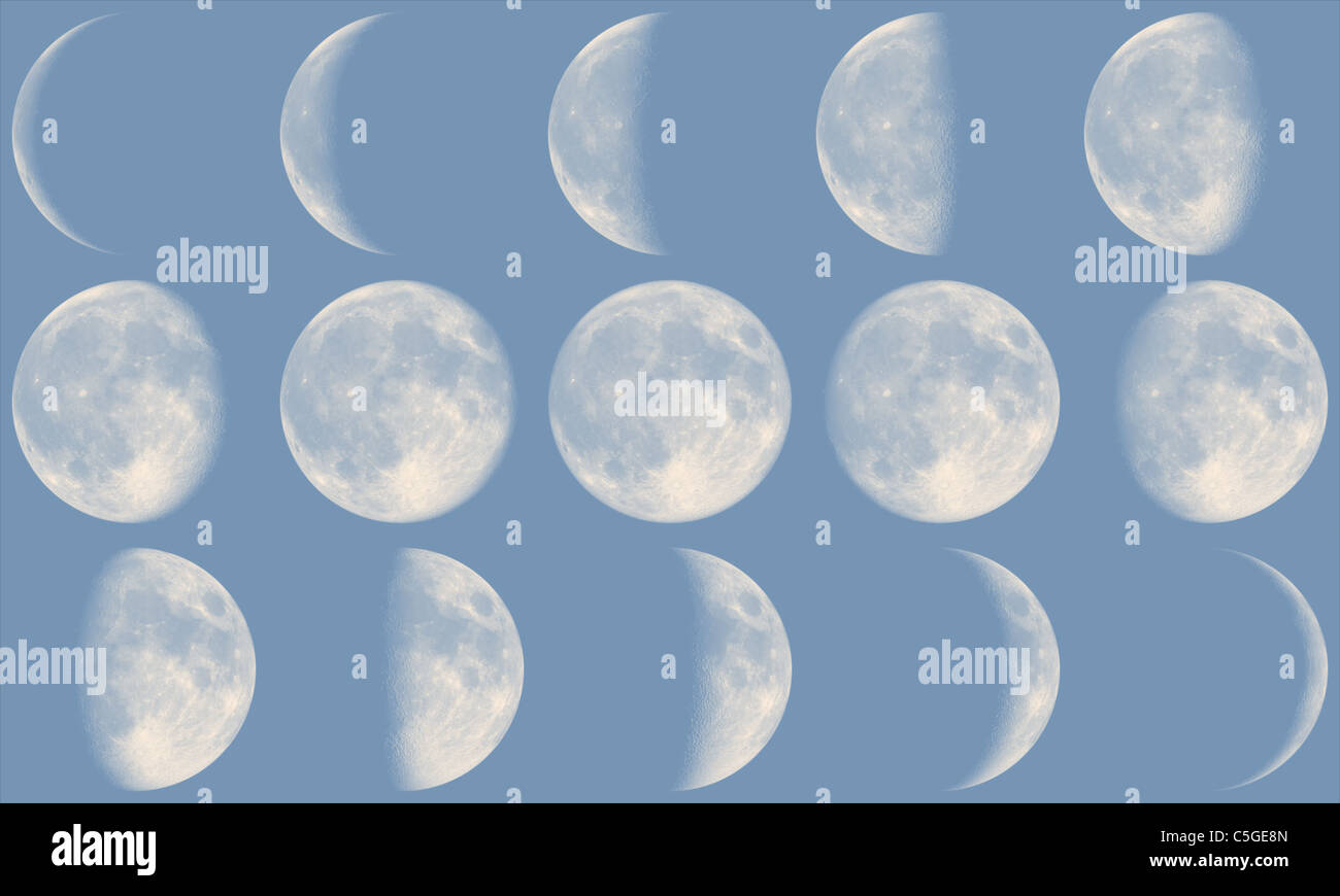 Moon planet phases moons hi-res stock photography and images - Alamy