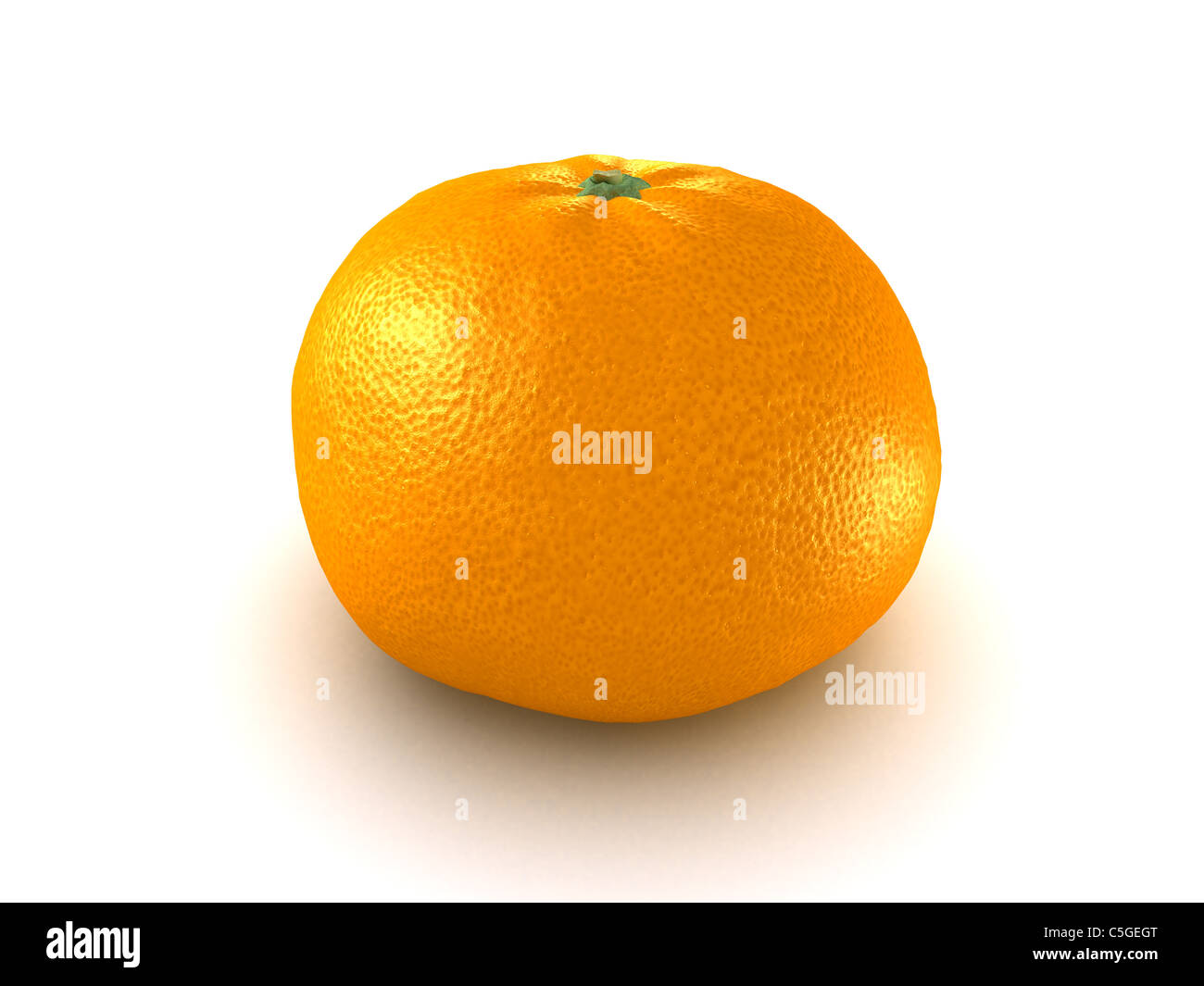 An Orange without leaf on white background with high detail Stock Photo ...
