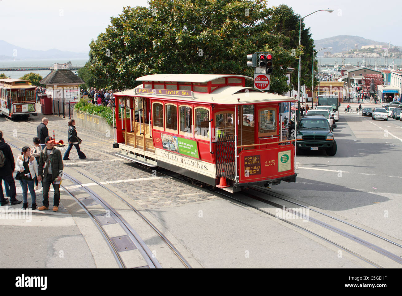 San Francisco's old style tram dating from the 40's Stock Photo - Alamy