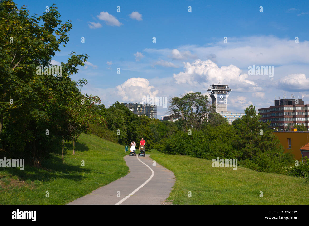 Parukarka park Zizkov district Prague Czech Republic Europe Stock Photo ...